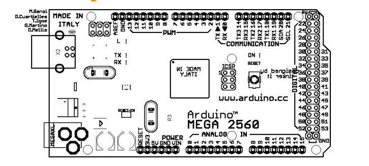 Bảng mạch điều khiển arduino Mega 2560 R3 | Robot Steam