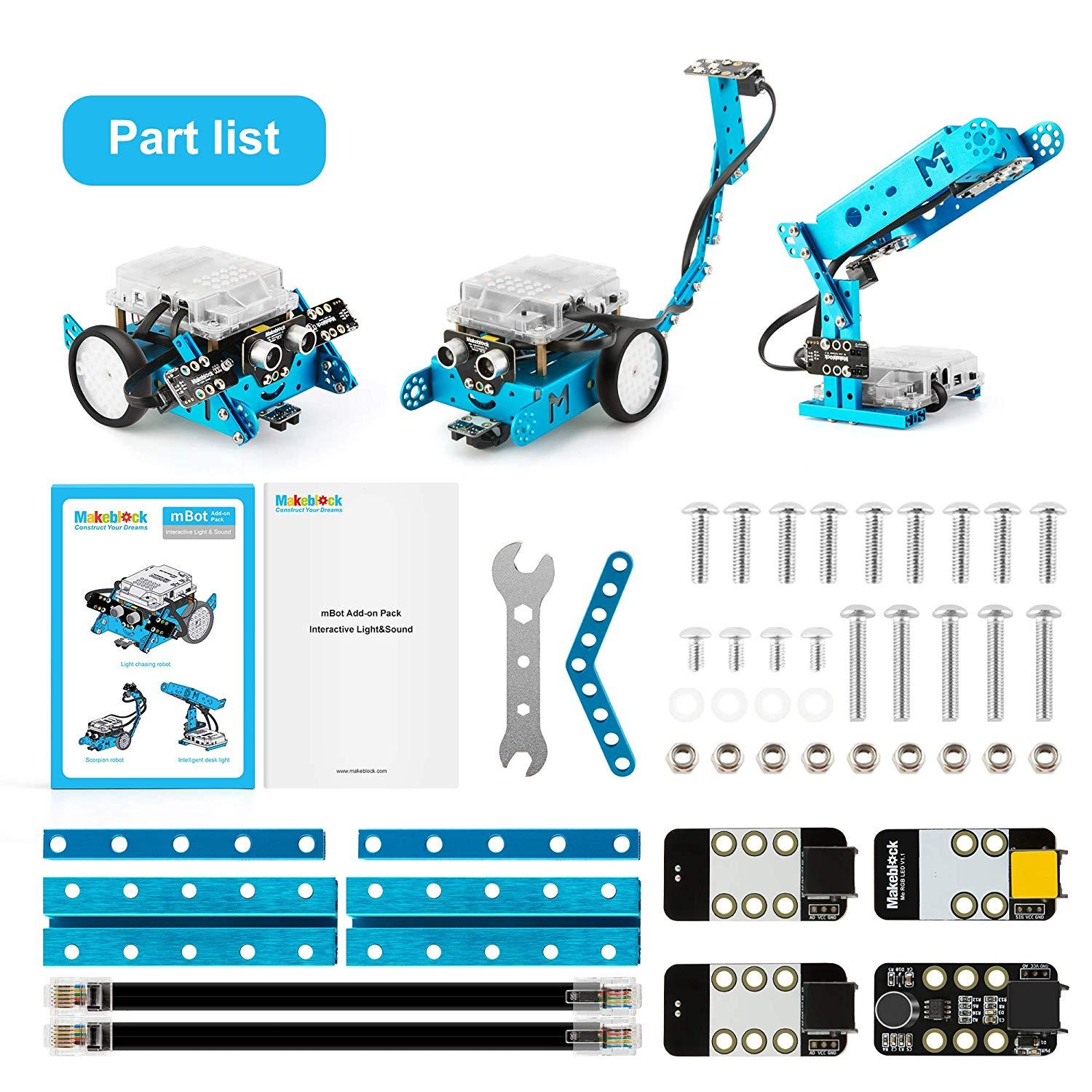 Gói mở rộng mBot tương tác ánh sáng & âm thanh | Robot Steam